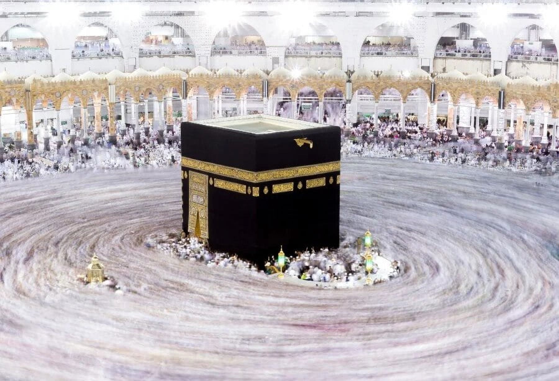 Laeacco Glitter Hajj Mubarak Background Ramadan Islamic Muslim Islam ...