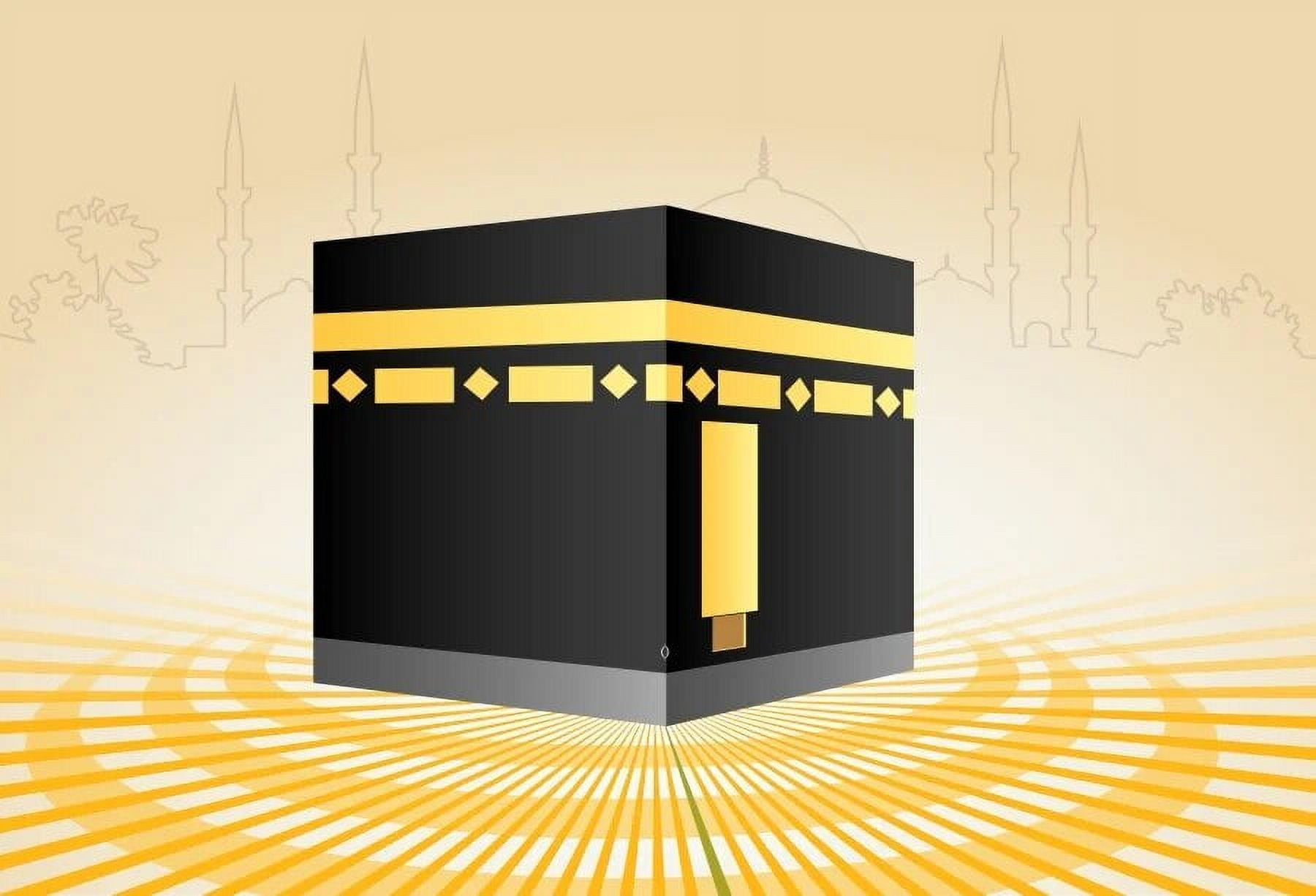 Laeacco Glitter Hajj Mubarak Background Ramadan Islamic Muslim Islam ...