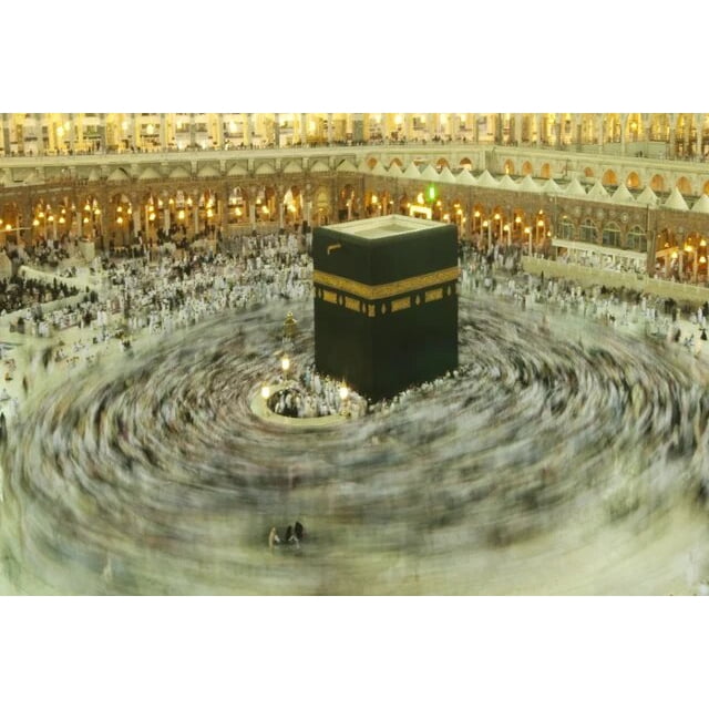 Laeacco Glitter Hajj Mubarak Background Ramadan Islamic Muslim Islam ...