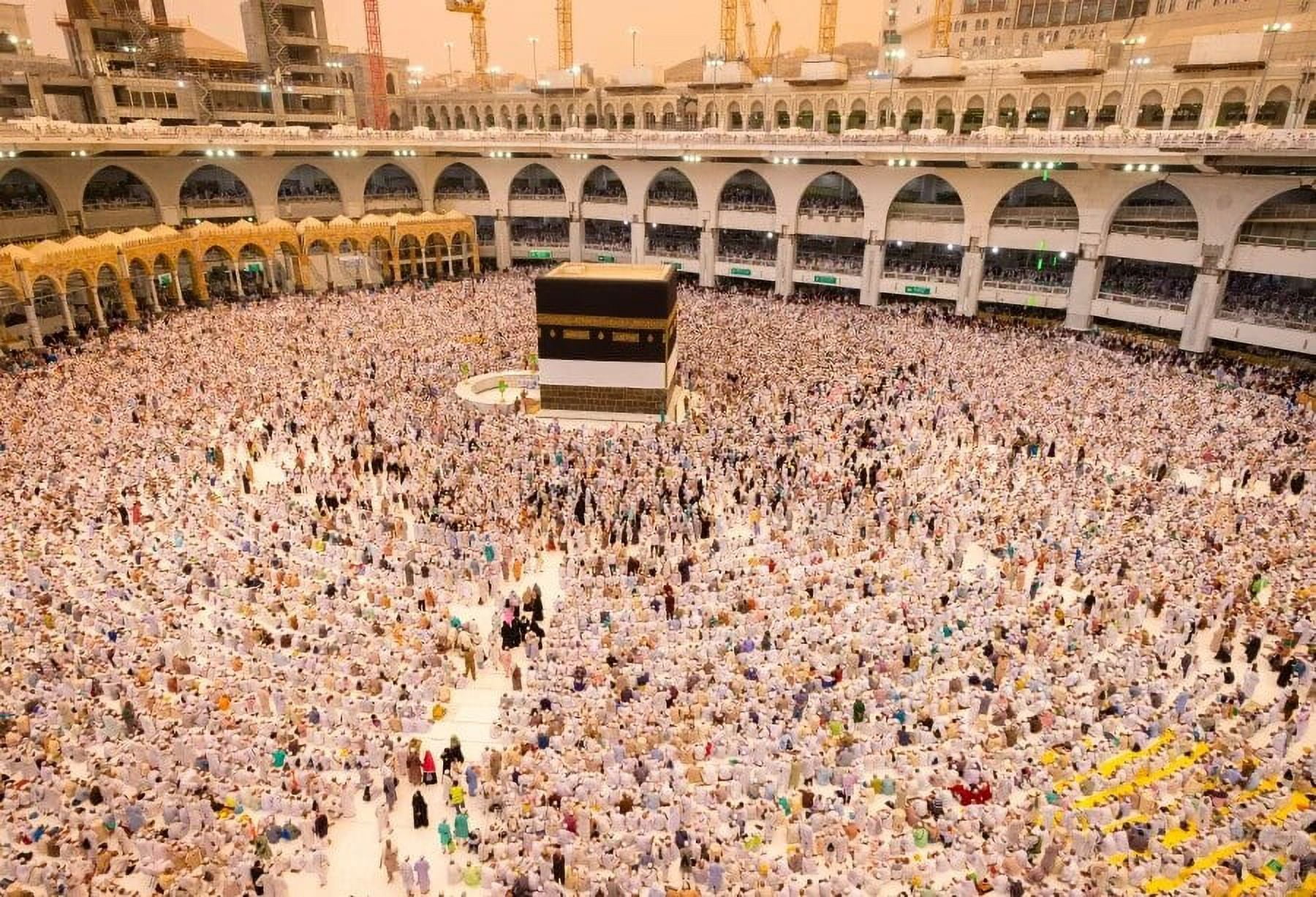 Laeacco Glitter Hajj Mubarak Background Ramadan Islamic Muslim Islam ...