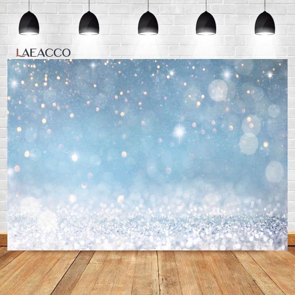 Laeacco Golden Light Bokeh Glitter Newborn Birthday Portrait Custom ...