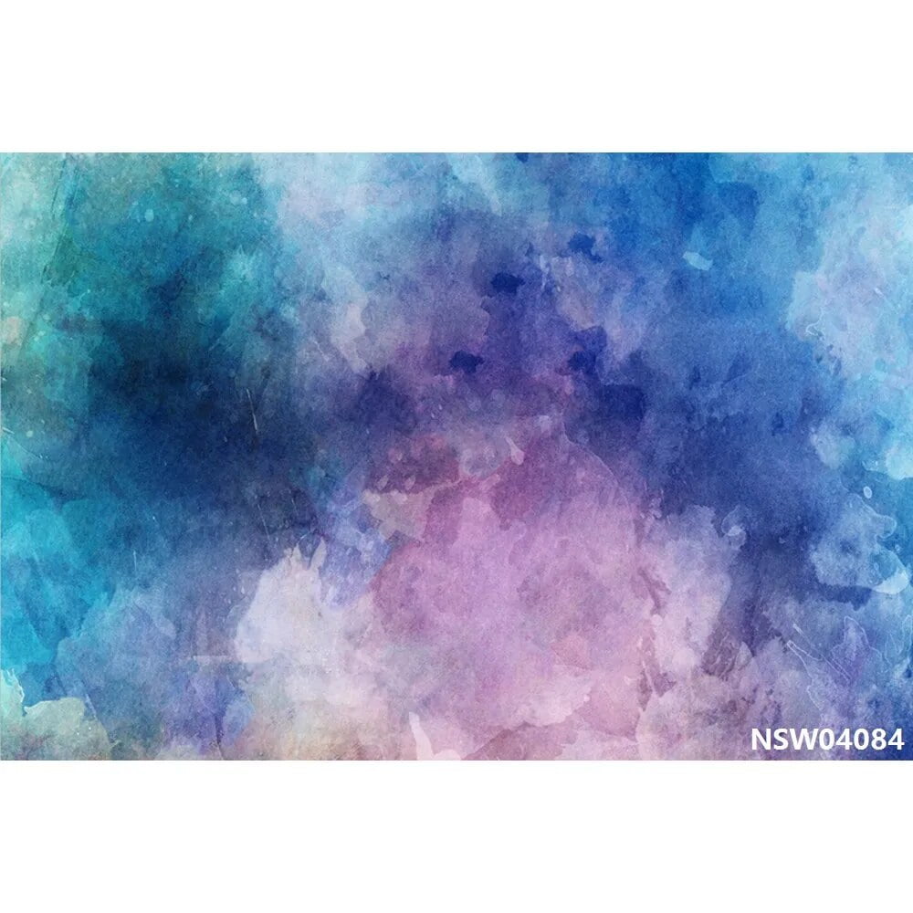 Laeacco Gradient Blue Solid Color Photography Backdrops Abstract Grunge ...