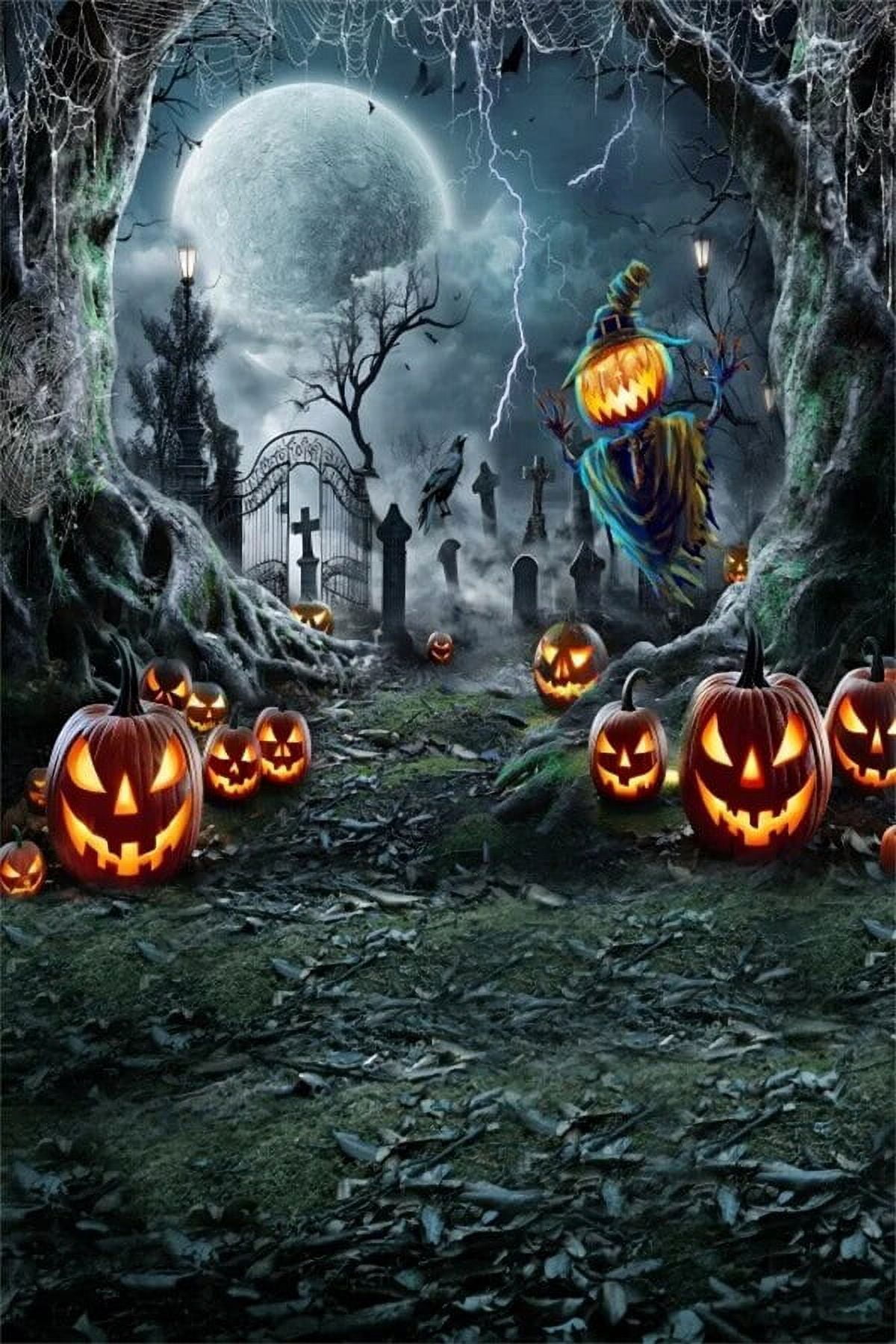 Laeacco Halloween Backdrops for Photography Old House Window Tree ...