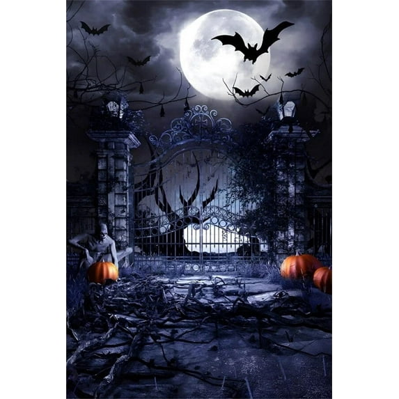 Laeacco Halloween Backdrops for Photography Old House Window Tree ...