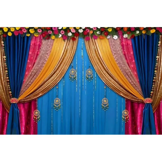 Laeacco Happy Diwali Backdrop Burning Light Deepavali Indian Tradition ...