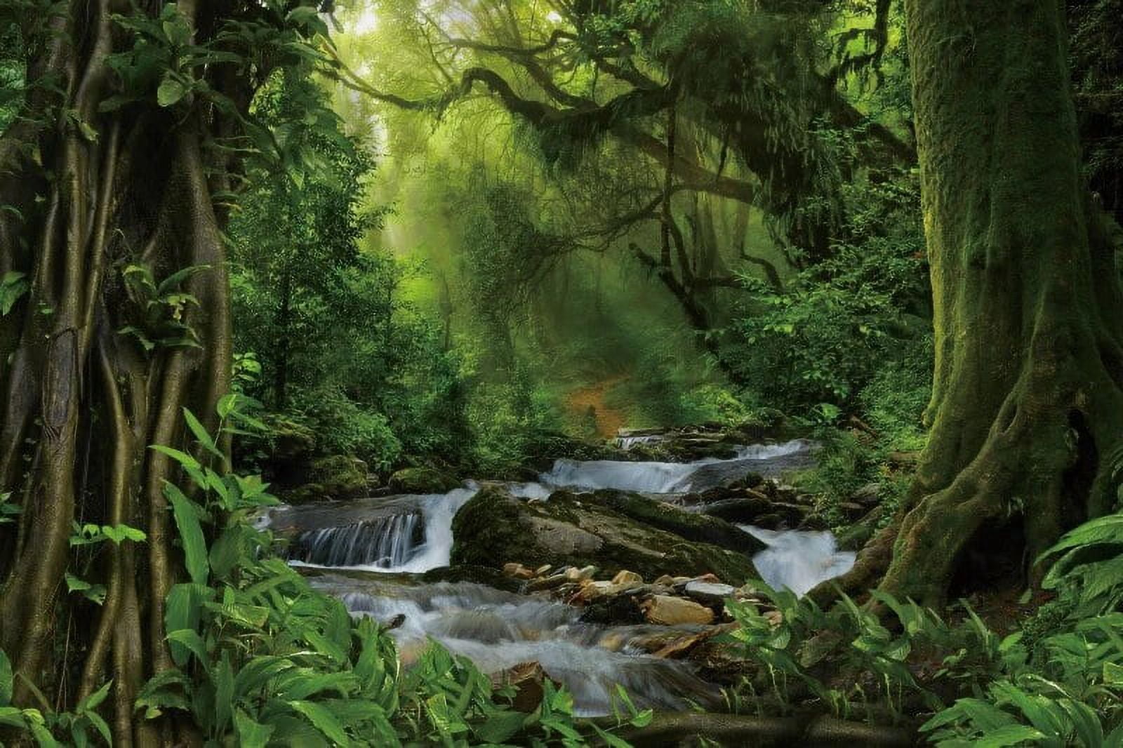 Laeacco Jungle Forest Photography Backdrop Outdoorsy Camping Theme ...