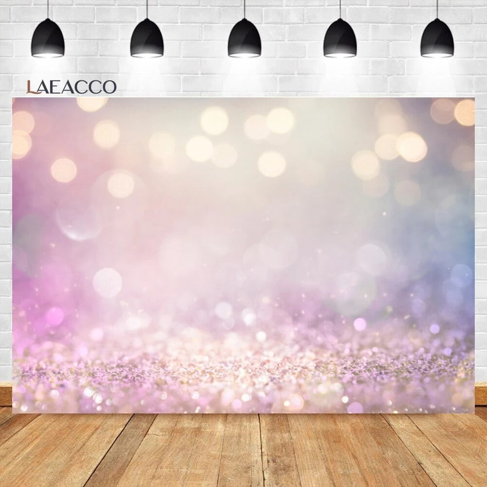 Laeacco Light Bokeh Shiny Spots Glitters Baby Portrait Photography Backdrops Backgrounds ...