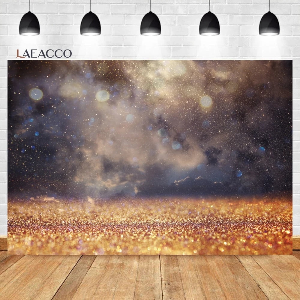 Laeacco Light Bokeh Shiny Spots Glitters Baby Portrait Photography Backdrops Backgrounds ...