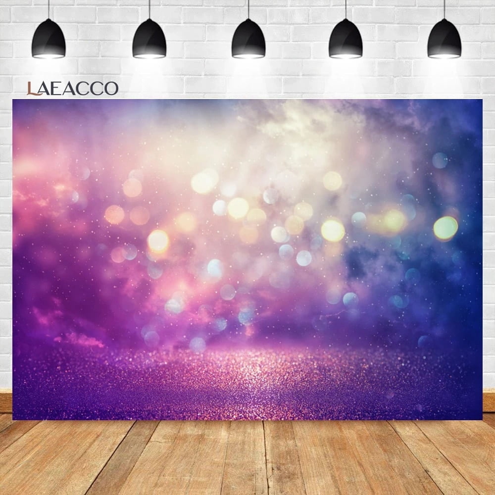 Laeacco Light Bokeh Shiny Spots Glitters Baby Portrait Photography Backdrops Backgrounds ...