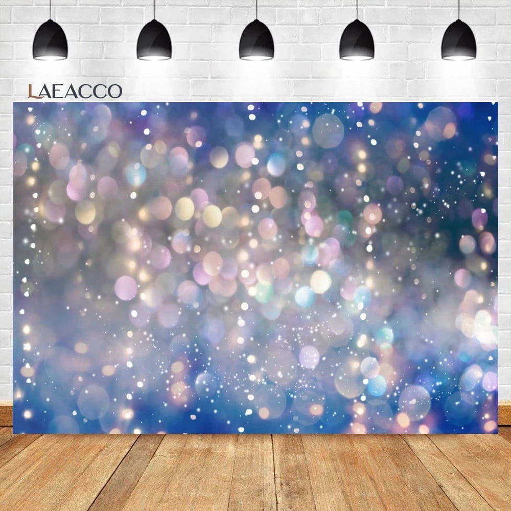 Laeacco Light Bokeh Shiny Spots Glitters Baby Portrait Photography Backdrops Backgrounds ...