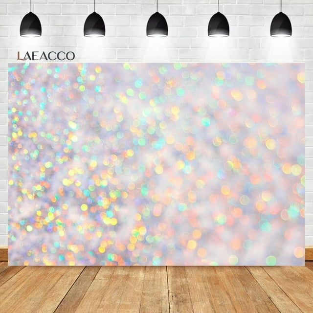 Laeacco Light Bokeh Shiny Spots Glitters Baby Portrait Photography Backdrops Backgrounds ...