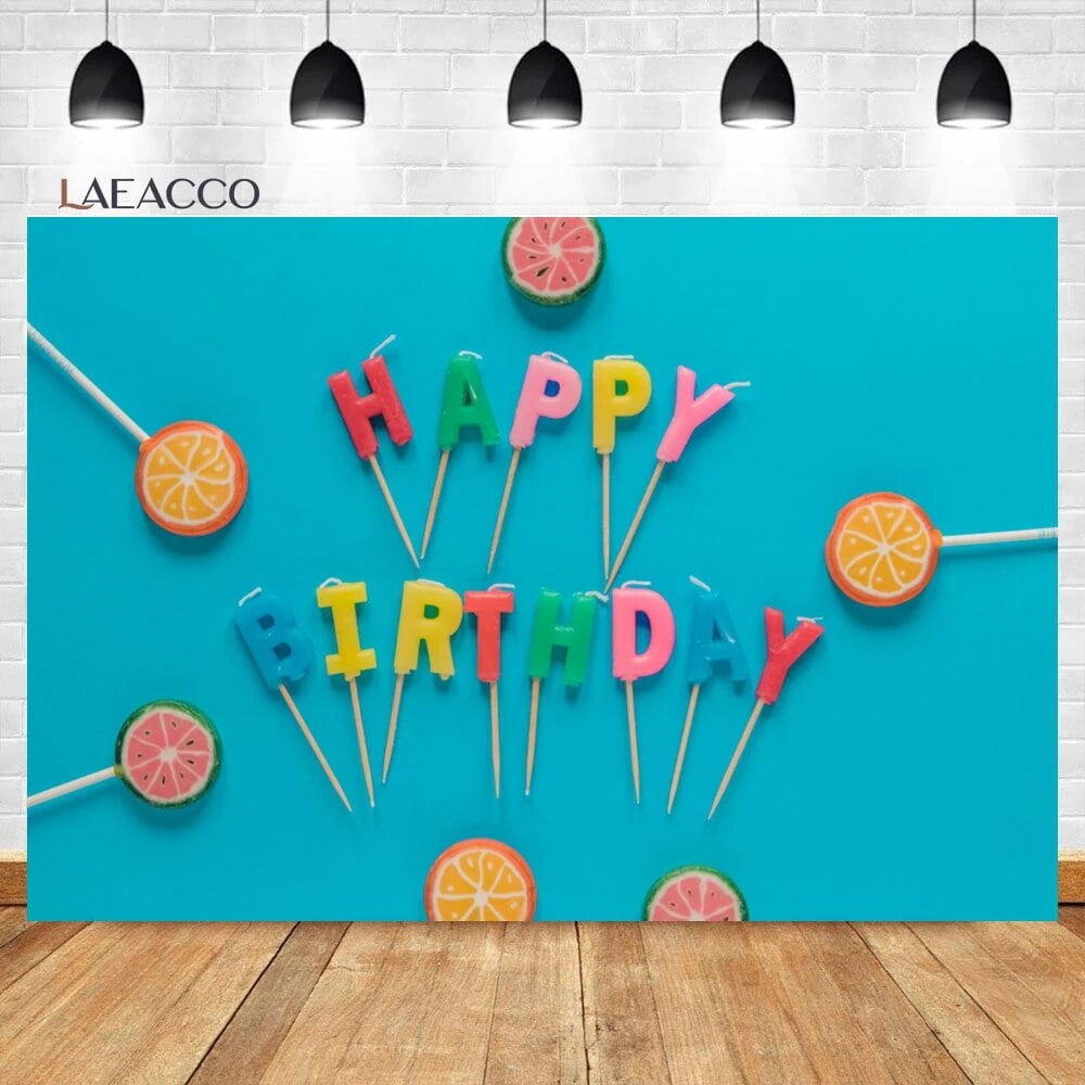 Laeacco Lollipop Candy Bar Dessert Donut Baby Birthday Photography ...