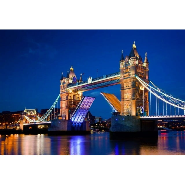 Laeacco Modern City Metropolis Buildings Sea Bridge Scenic Photography ...