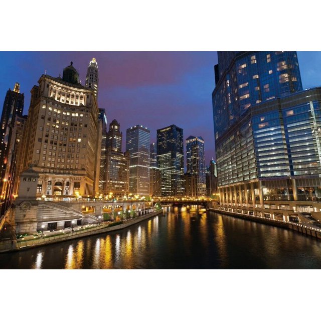 Laeacco Modern City Metropolis Buildings Sea Bridge Scenic Photography ...