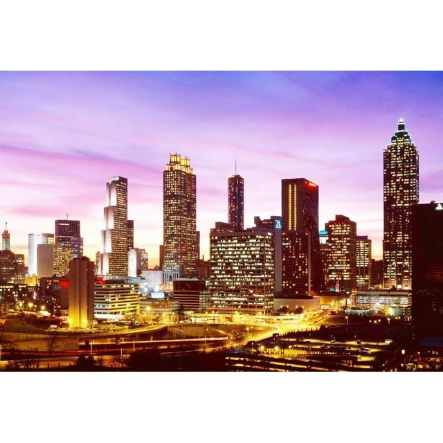 Laeacco Modern City Metropolis Buildings Sea Bridge Scenic Photography ...