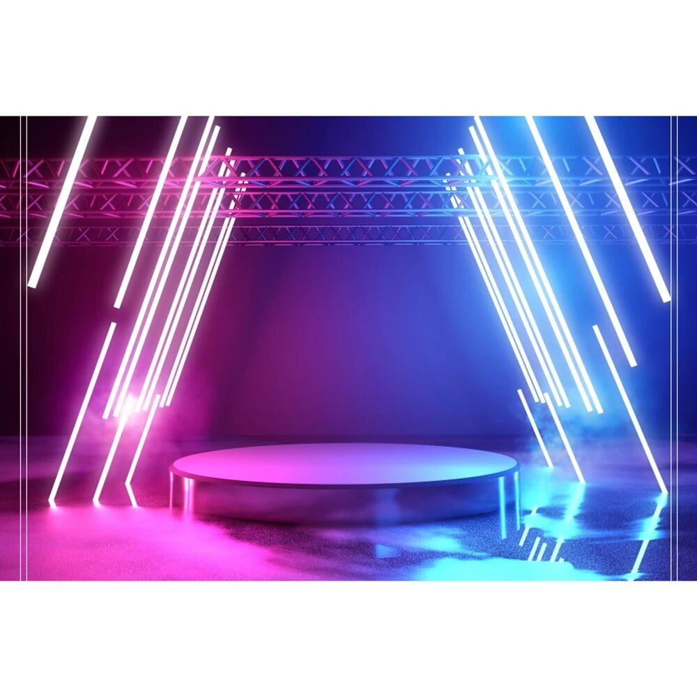 Laeacco Musical Play Stage Concert Spotlight Fantasy Polka Dot Light ...