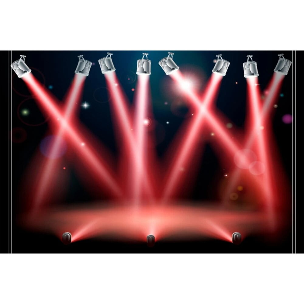 Laeacco Musical Play Stage Concert Spotlight Fantasy Polka Dot Light ...