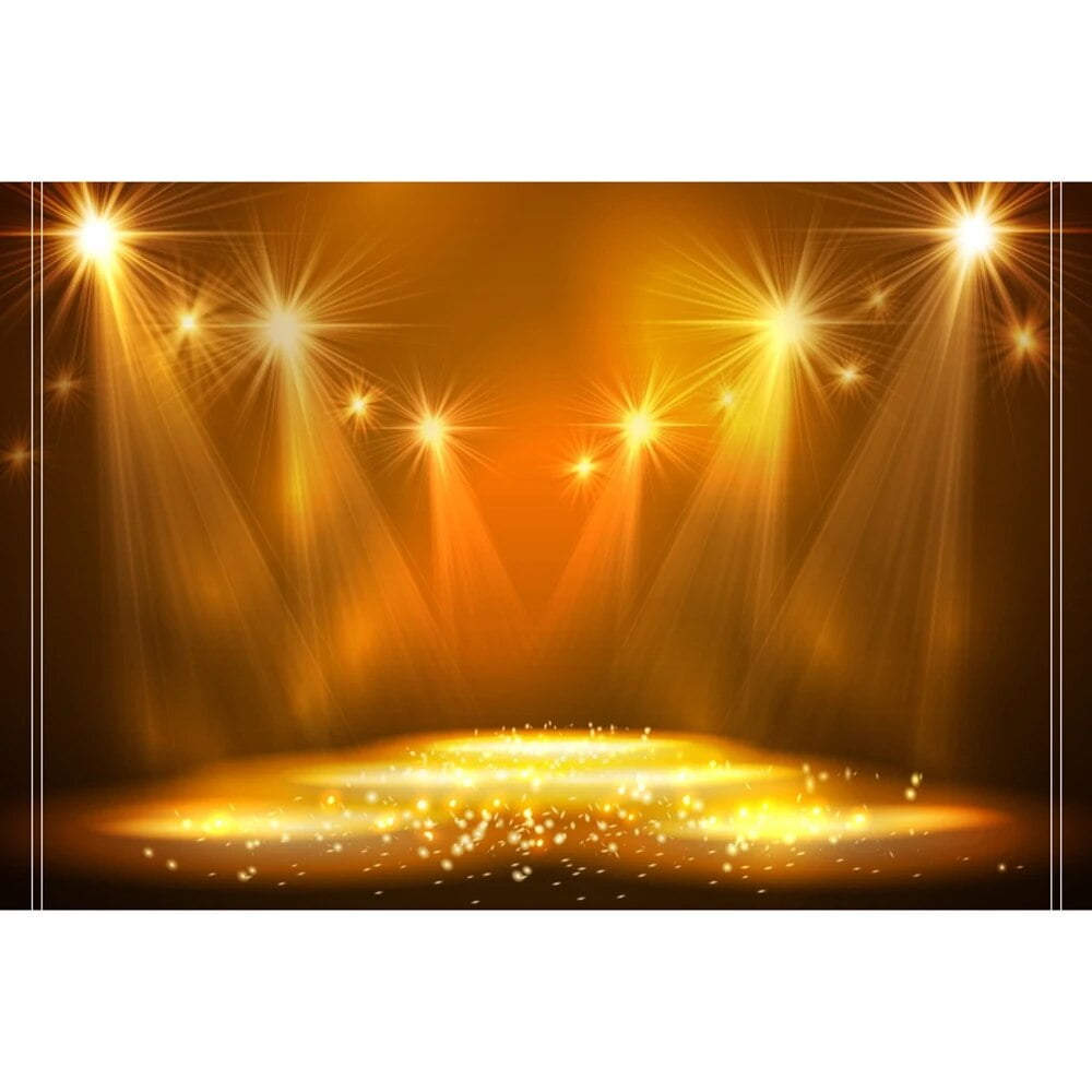 Laeacco Musical Play Stage Concert Spotlight Fantasy Polka Dot Light ...