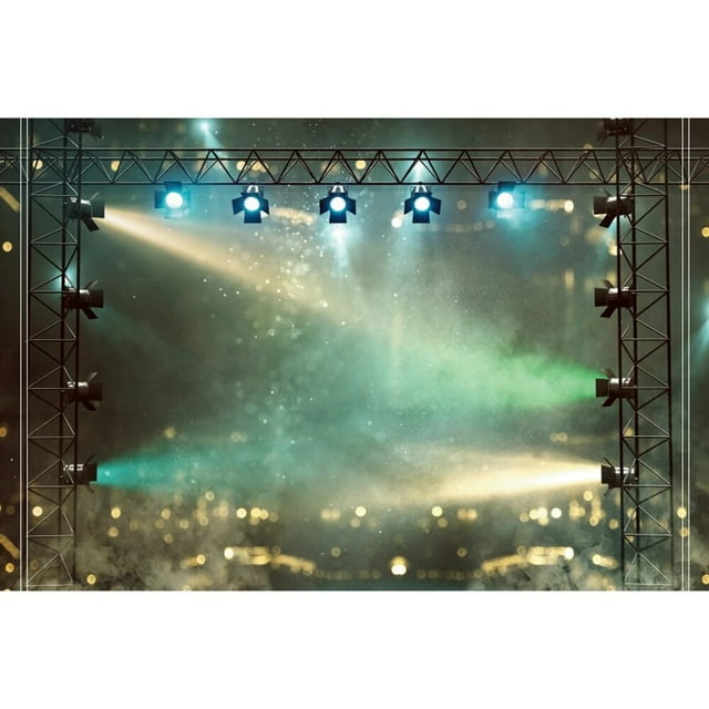 Laeacco Musical Play Stage Concert Spotlight Fantasy Polka Dot Light ...