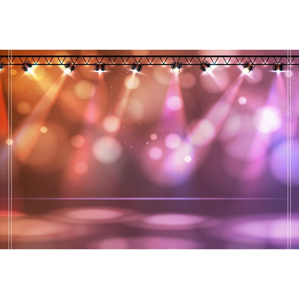 Laeacco Musical Play Stage Concert Spotlight Fantasy Polka Dot Light ...