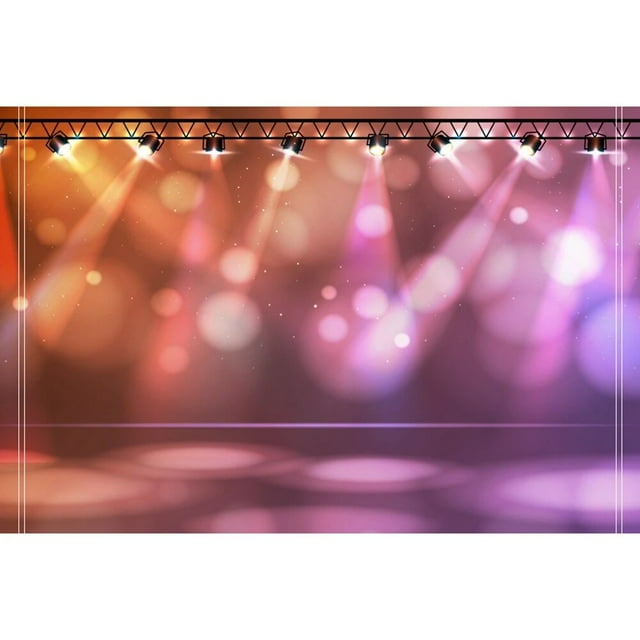 Laeacco Musical Play Stage Concert Spotlight Fantasy Polka Dot Light ...