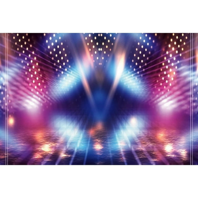 Laeacco Musical Play Stage Concert Spotlight Fantasy Polka Dot Light ...