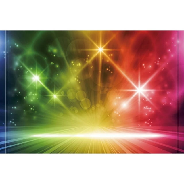 Laeacco Musical Play Stage Concert Spotlight Fantasy Polka Dot Light ...