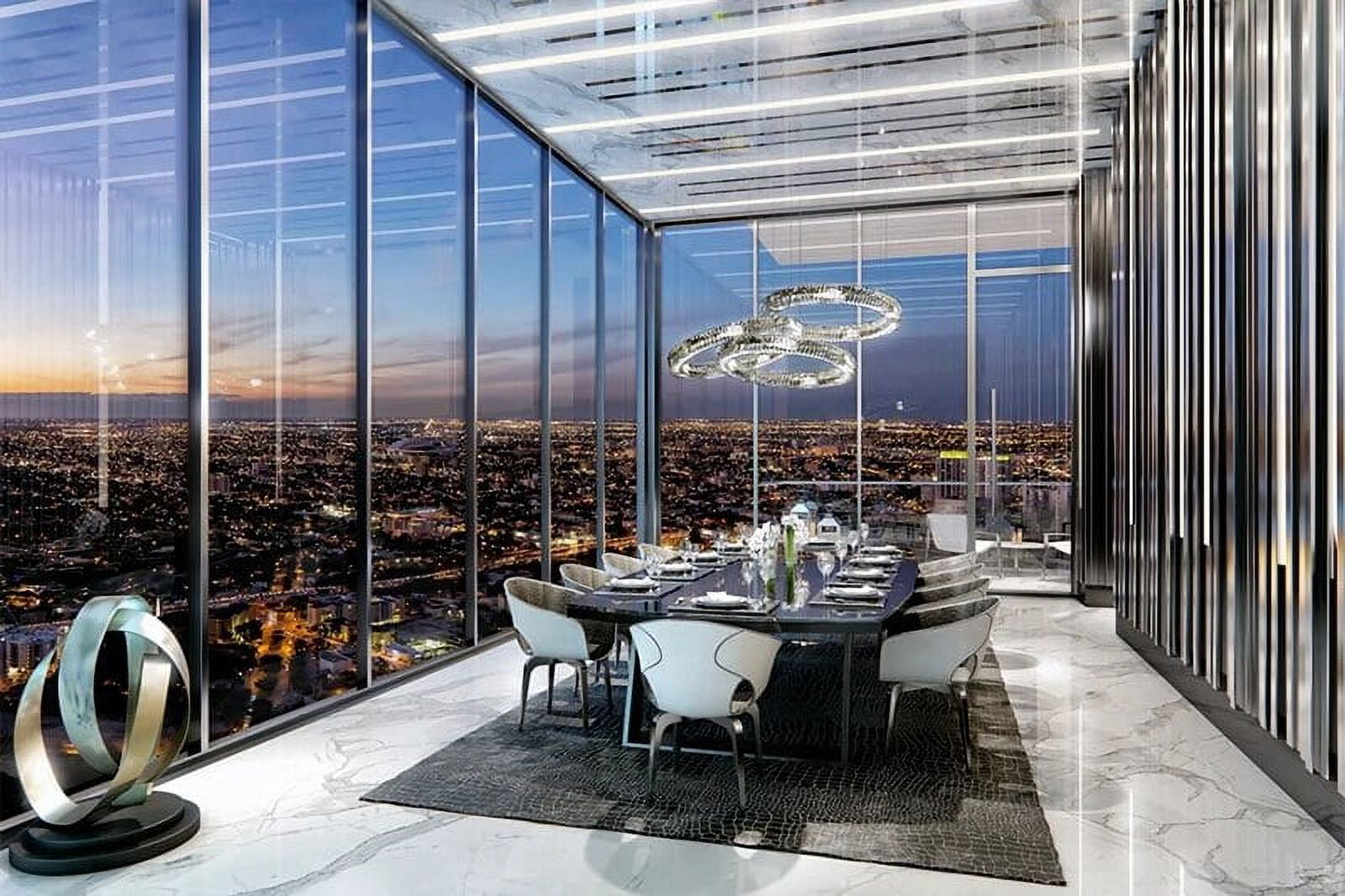 Laeacco Night Window City View Business Photo Backdrop Skyscraper ...