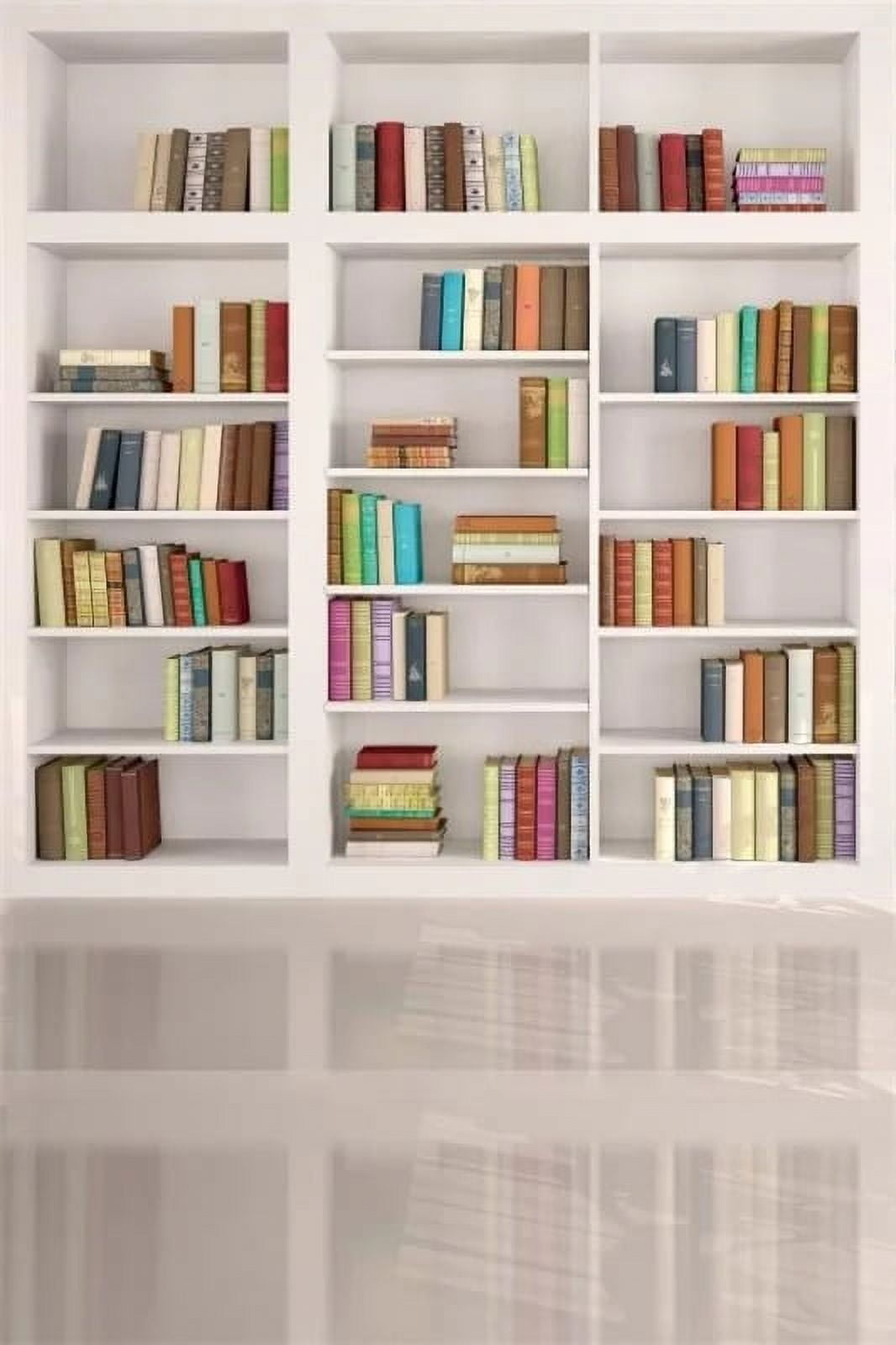 Laeacco Old Bookshelf Library Study Room Baby Portrait Photography ...