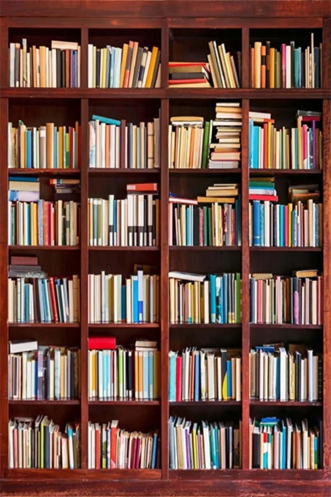 Laeacco Old Bookshelf Library Study Room Baby Portrait Photography ...