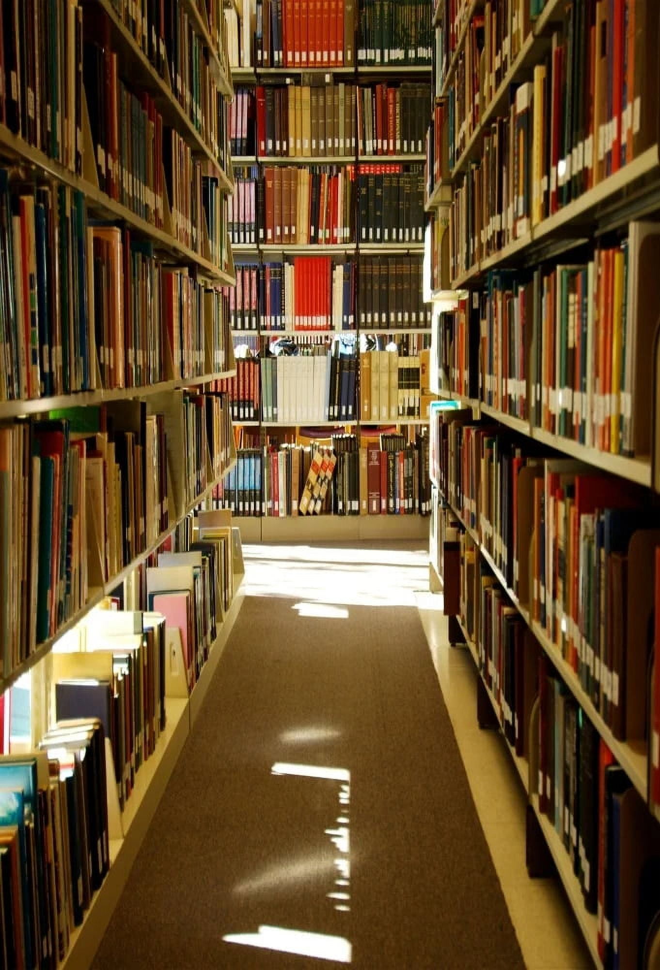 Laeacco Old Bookshelf Library Study Room Baby Portrait Photography ...