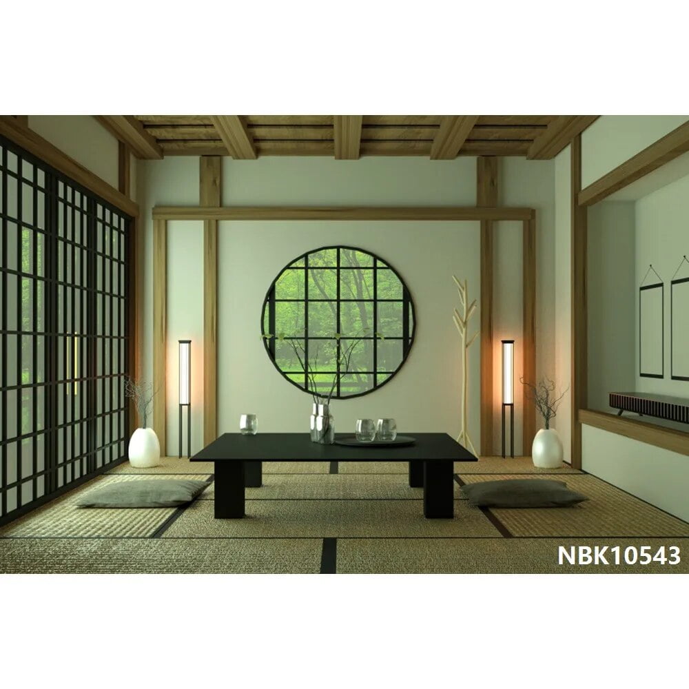 Laeacco Old House Window Scenery Green Trees Vine Vintage Grunge Baby ...