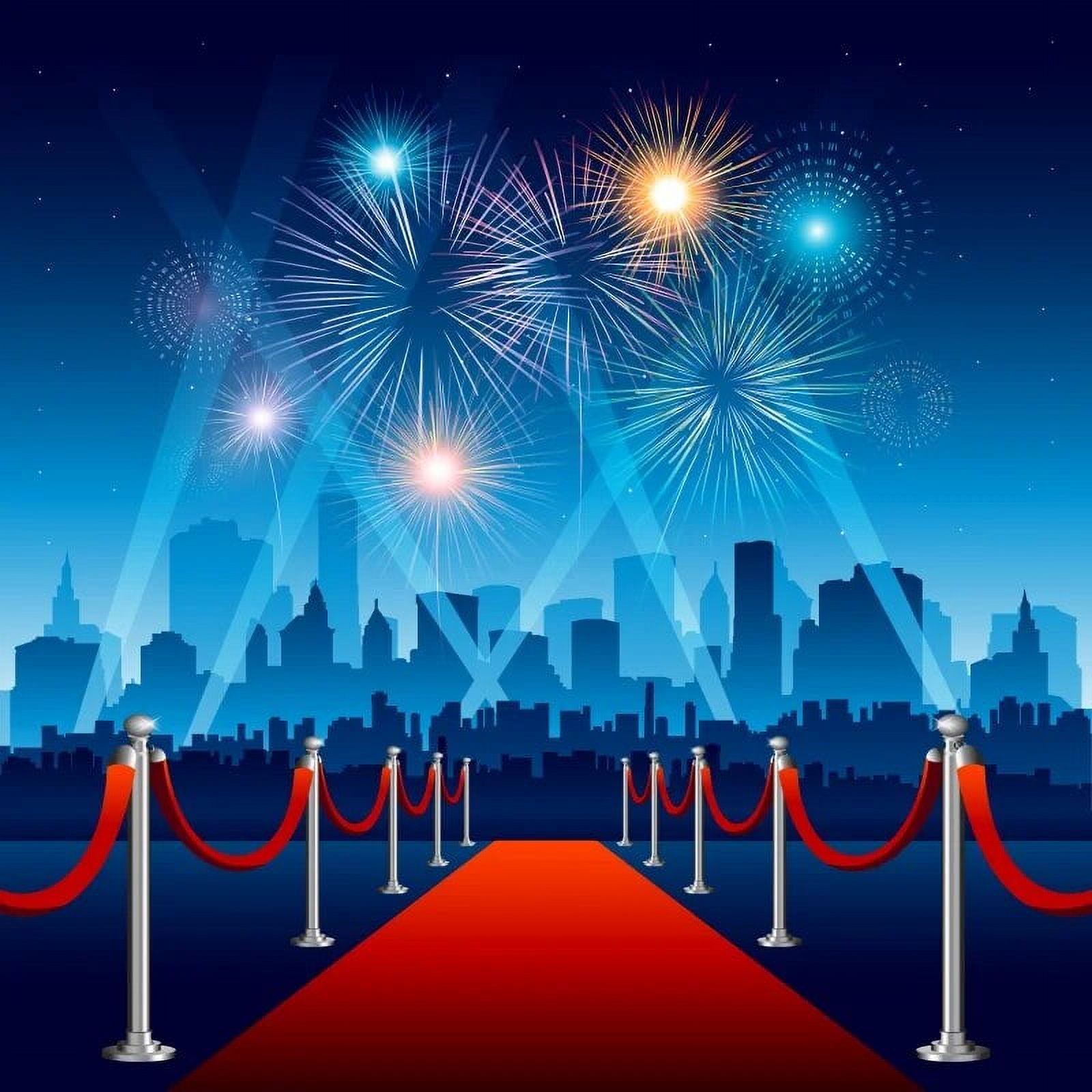 Laeacco Red Carpet Curtain Backdrop For Photography Theme Party ...