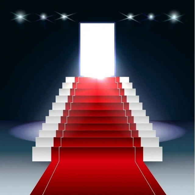 Laeacco Red Carpet Curtain Backdrop For Photography Theme Party ...