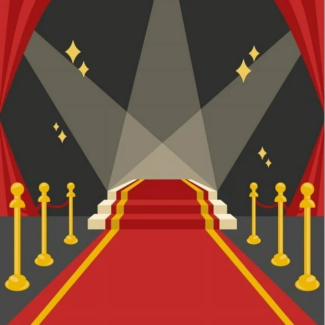 Laeacco Red Carpet Curtain Backdrop For Photography Theme Party ...