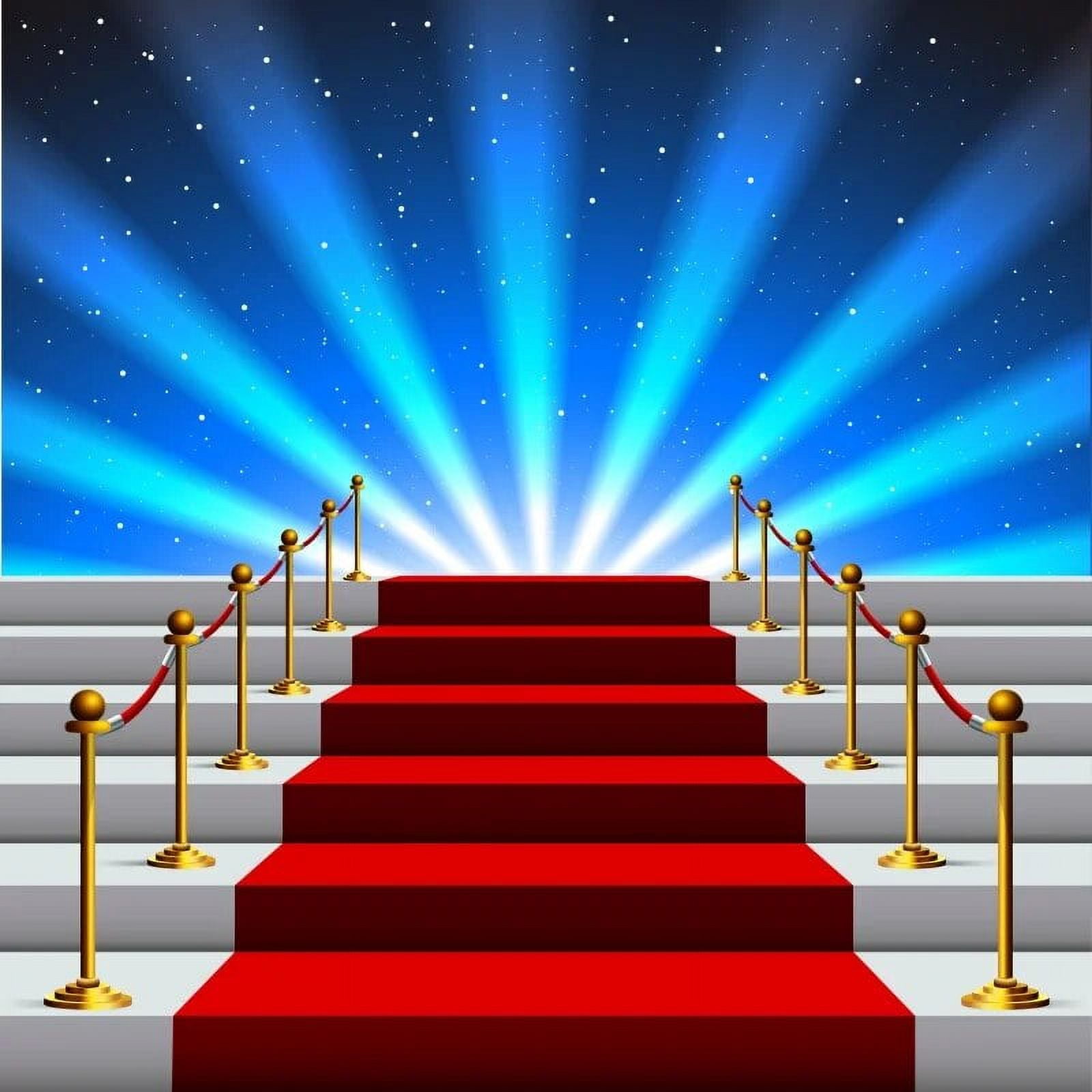Laeacco Red Carpet Curtain Backdrop For Photography Theme Party ...