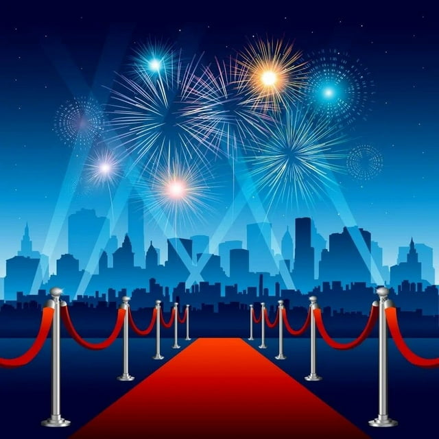 Laeacco Red Carpet Curtain Backdrop For Photography Theme Party ...