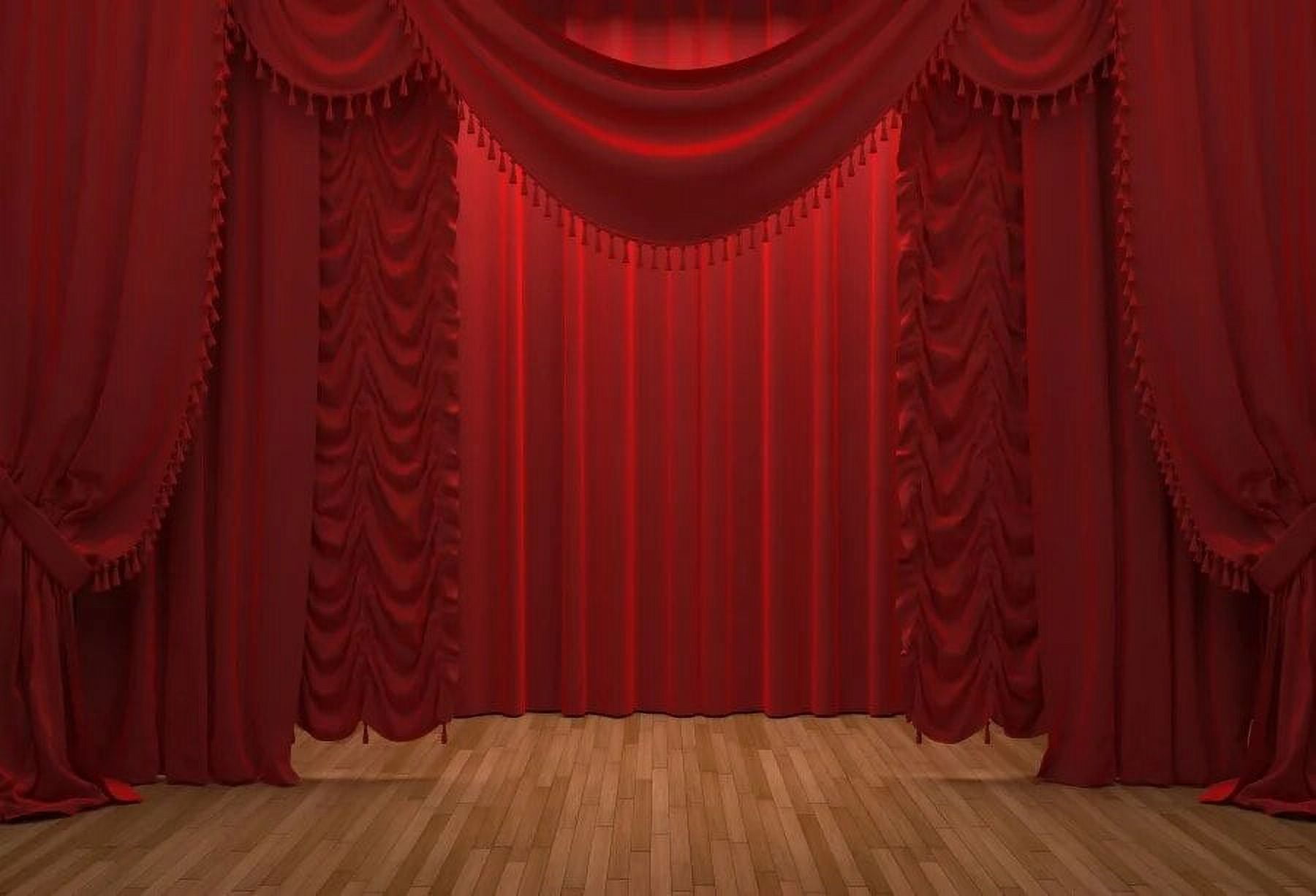 Laeacco Red Curtain Stage Light Circus Tent Baby Birthday Party ...