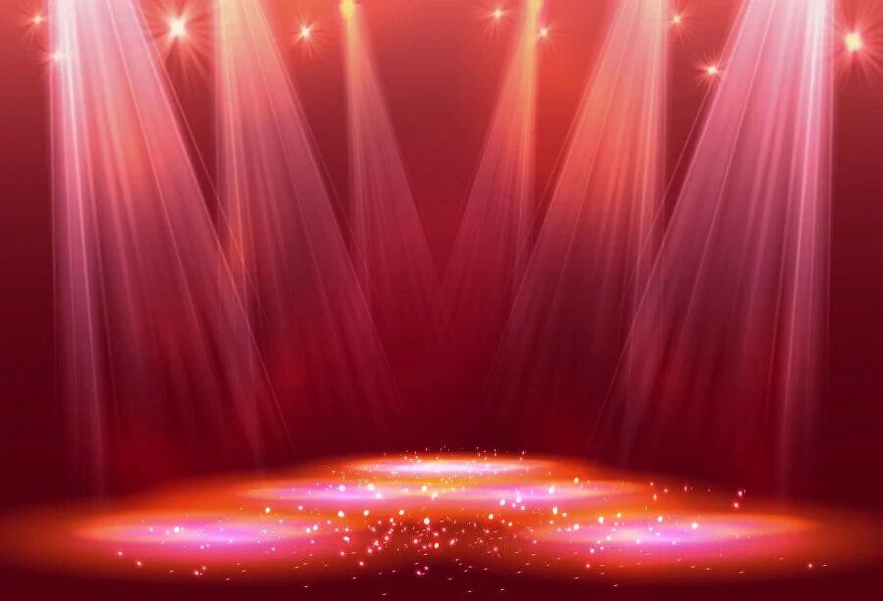 Laeacco Red Curtain Stage Light Circus Tent Baby Birthday Party ...