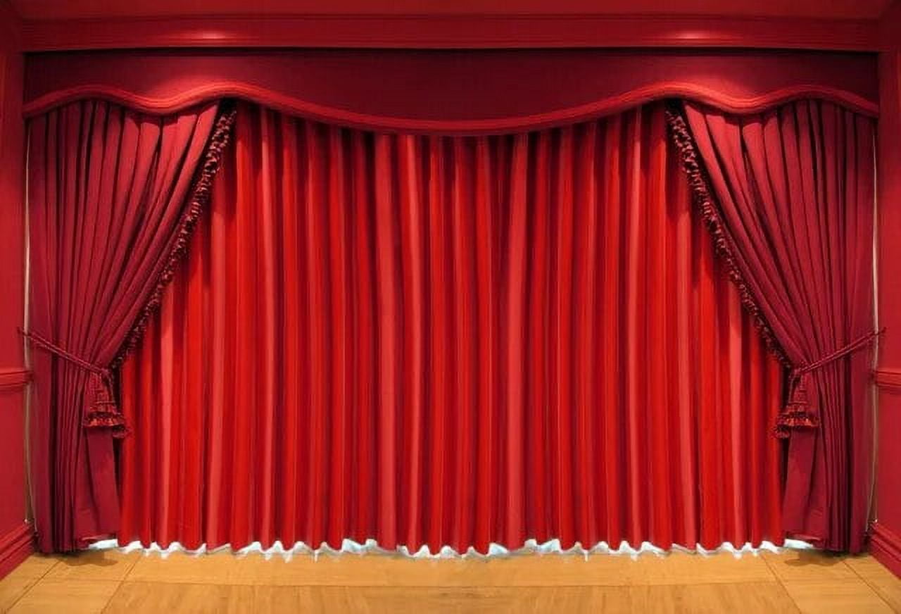 Laeacco Red Curtain Stage Light Circus Tent Baby Birthday Party ...