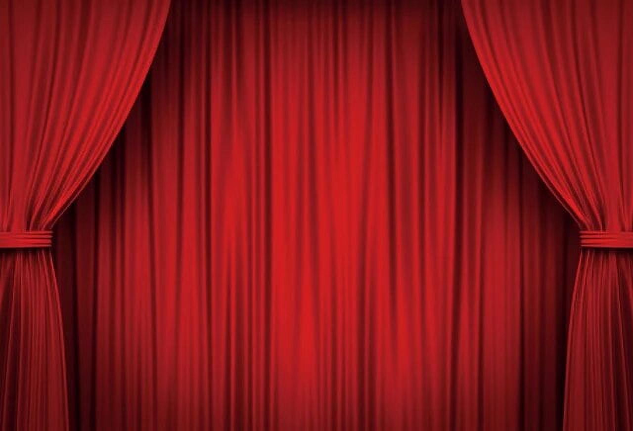 Laeacco Red Curtain Stage Light Circus Tent Baby Birthday Party ...