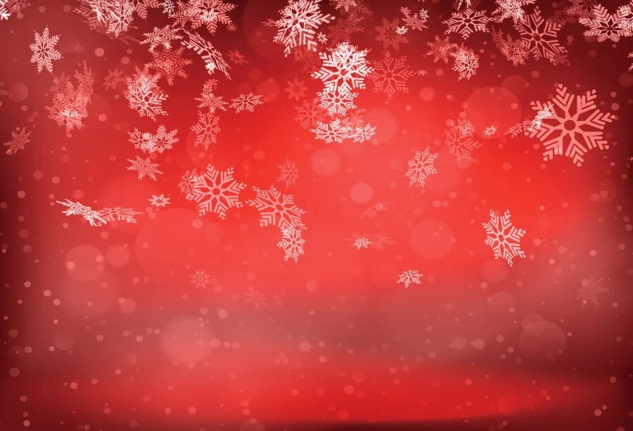 Laeacco Red Snowflake Psychedelic Gradient Background Baby Show ...