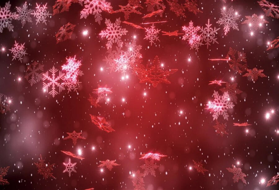 Laeacco Red Snowflake Psychedelic Gradient Background Baby Show ...