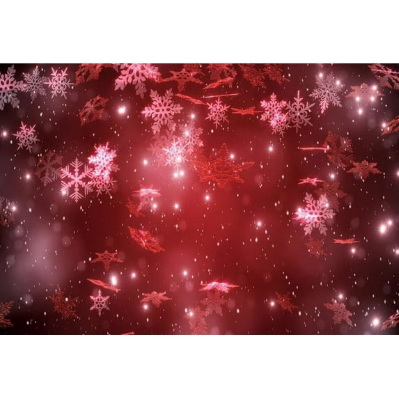 Laeacco Red Snowflake Psychedelic Gradient Background Baby Show ...