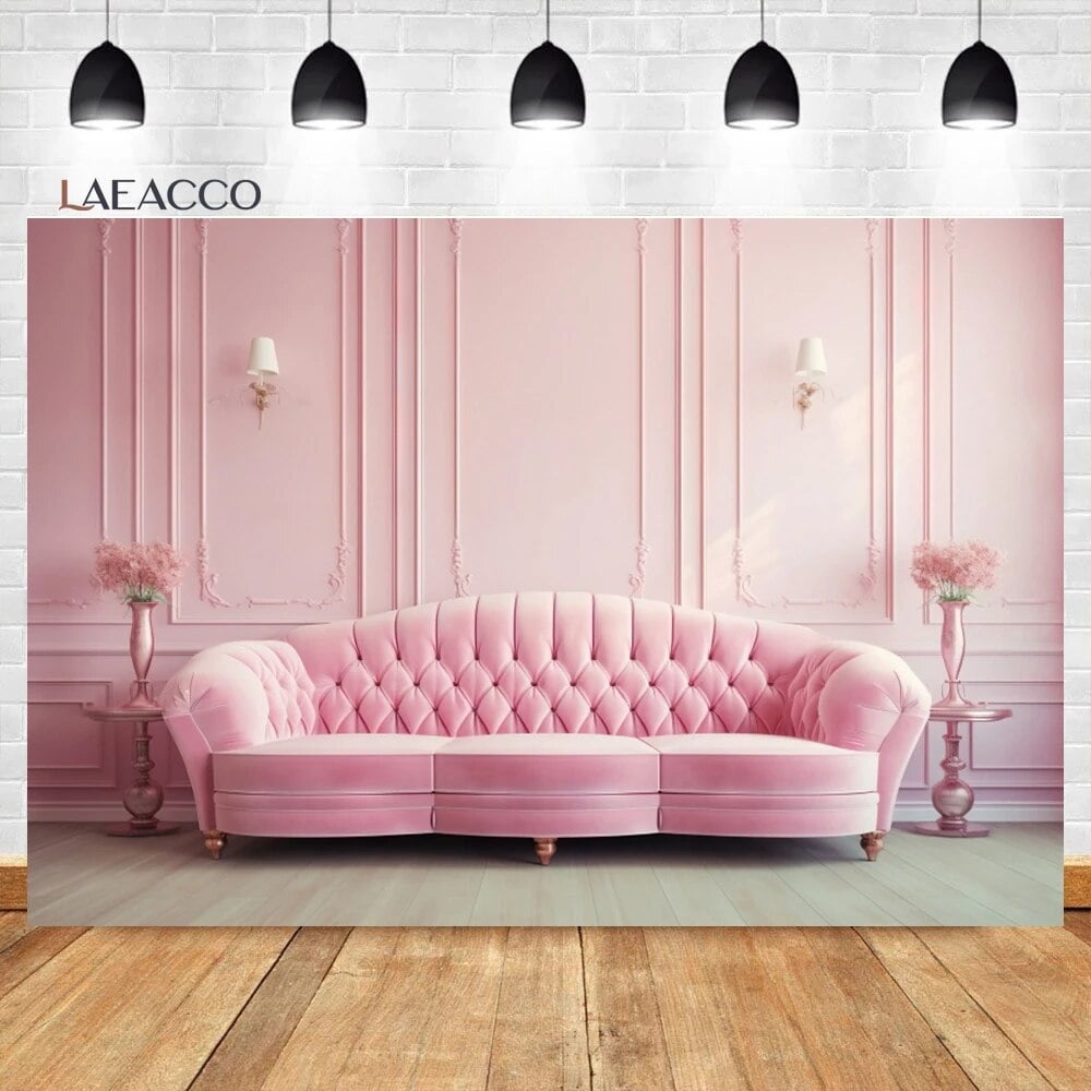 Laeacco Retro European Style Wall Backdrop Classic Nordic Royal Sofa ...