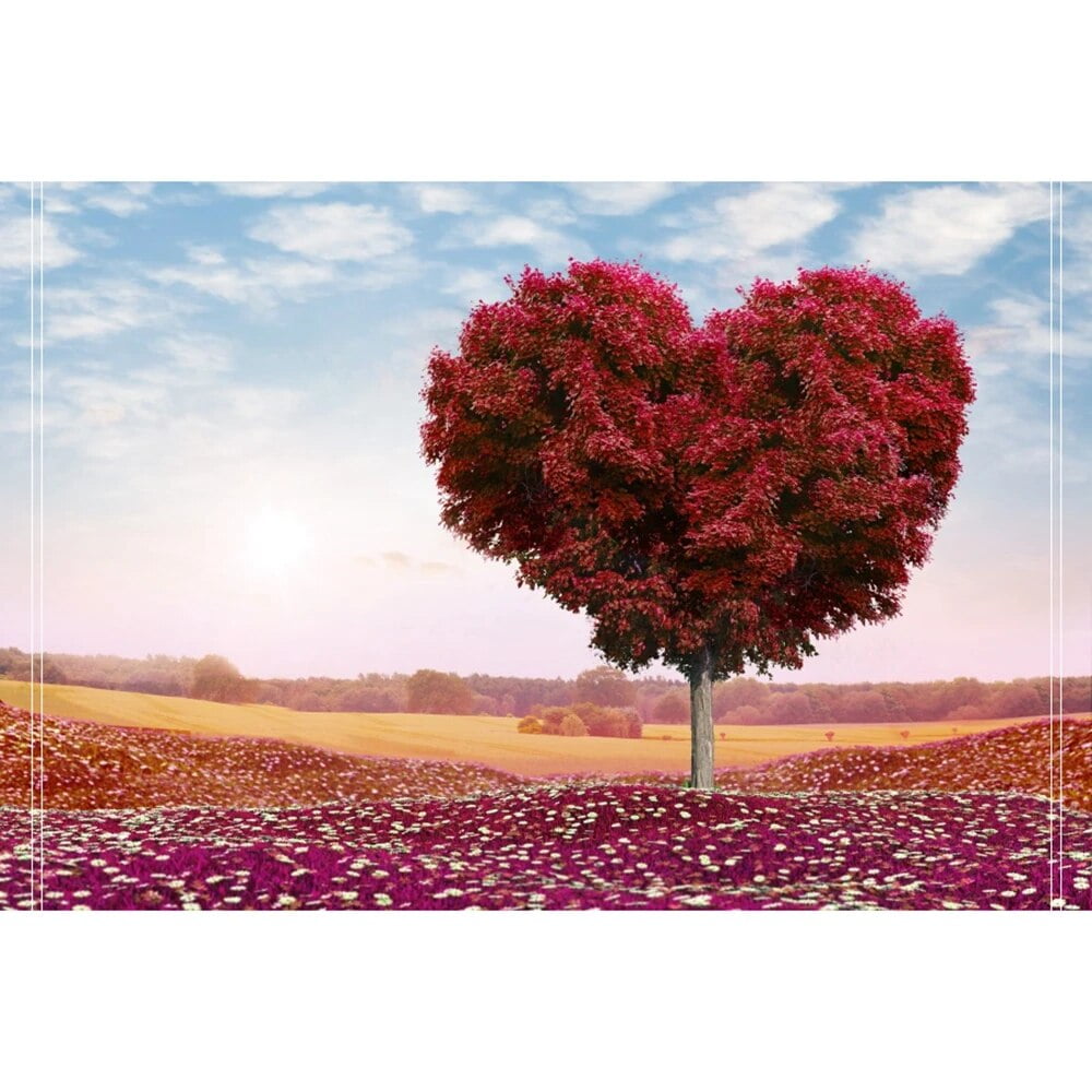 Laeacco Romantic Lavender Garden Dreamy Portrait Scenic Photographic ...