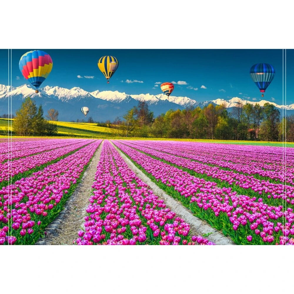 Laeacco Romantic Lavender Garden Dreamy Portrait Scenic Photographic ...