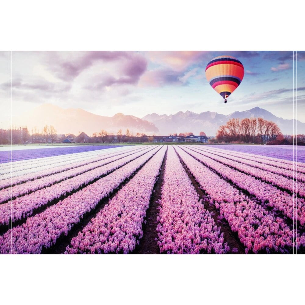 Laeacco Romantic Lavender Garden Dreamy Portrait Scenic Photographic ...