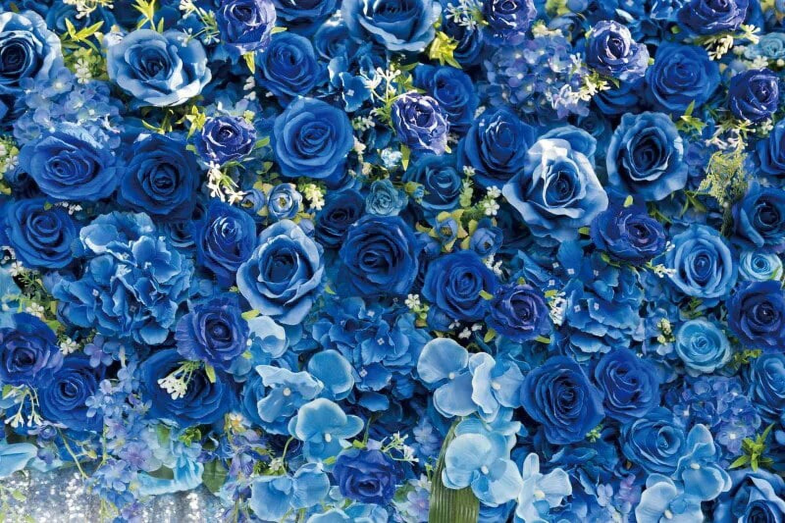 Laeacco Royal Blue Rose Flower Wall Photo Backdrop Bridal Shower Miss ...