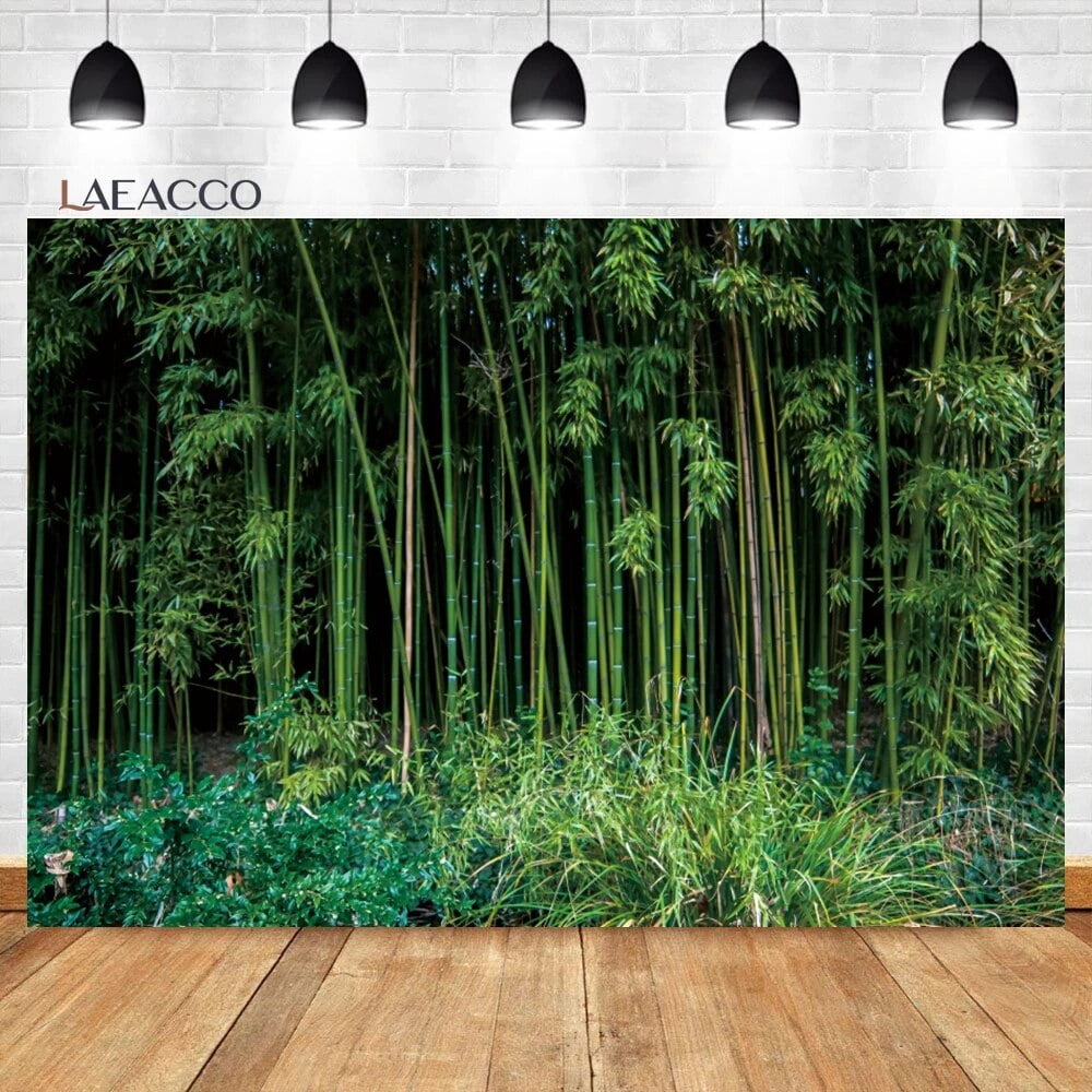 Laeacco Rustic Bamboo Plank Fence Wood Texture Photography Backdrop Old ...